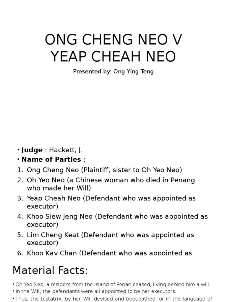 Ong Cheng Neo | PDF | Jurisdiction | Government Information