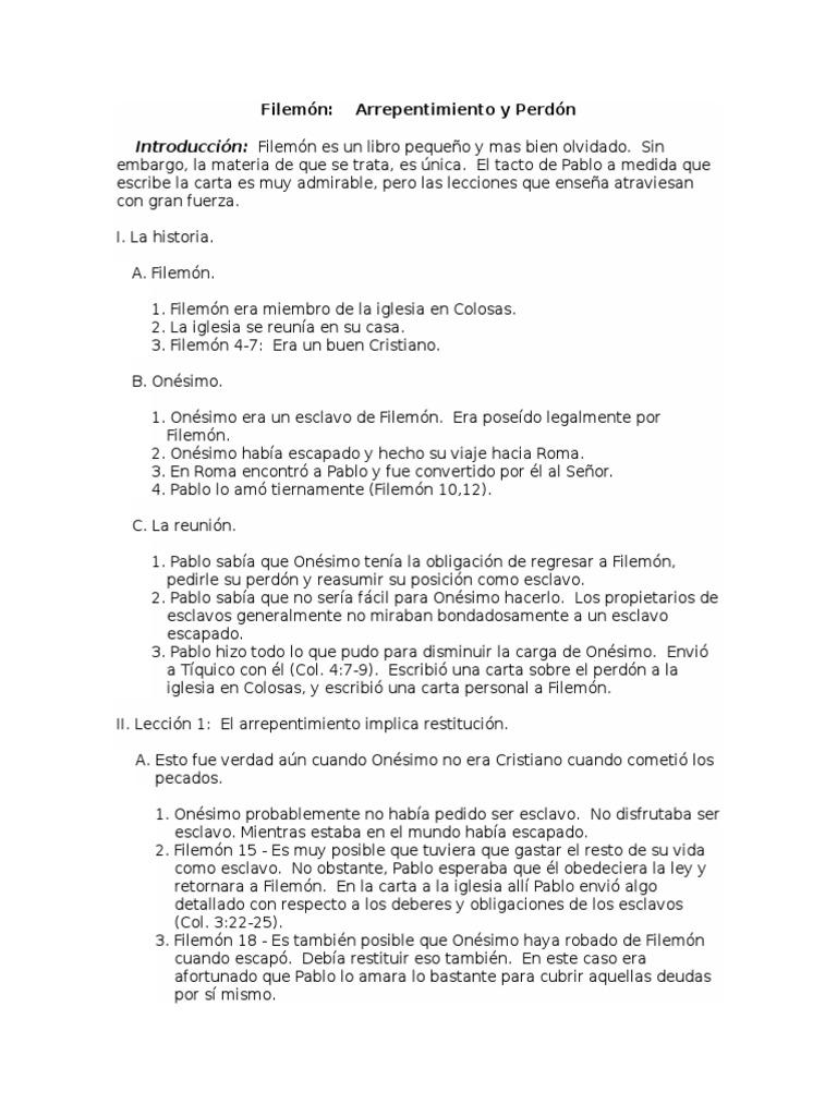 Filemón | Epístola a Filemón | Pablo el apóstol