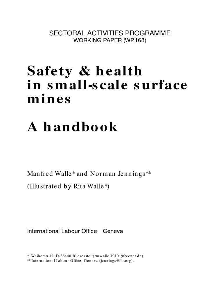 Safety and Health Surface Mining | PDF | Occupational Safety And Health ...