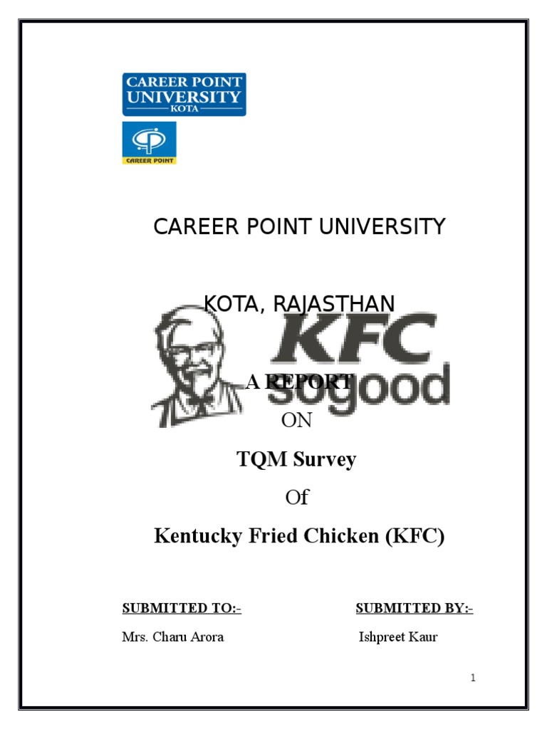 TQM at KFC | PDF | Food And Drink | Foods