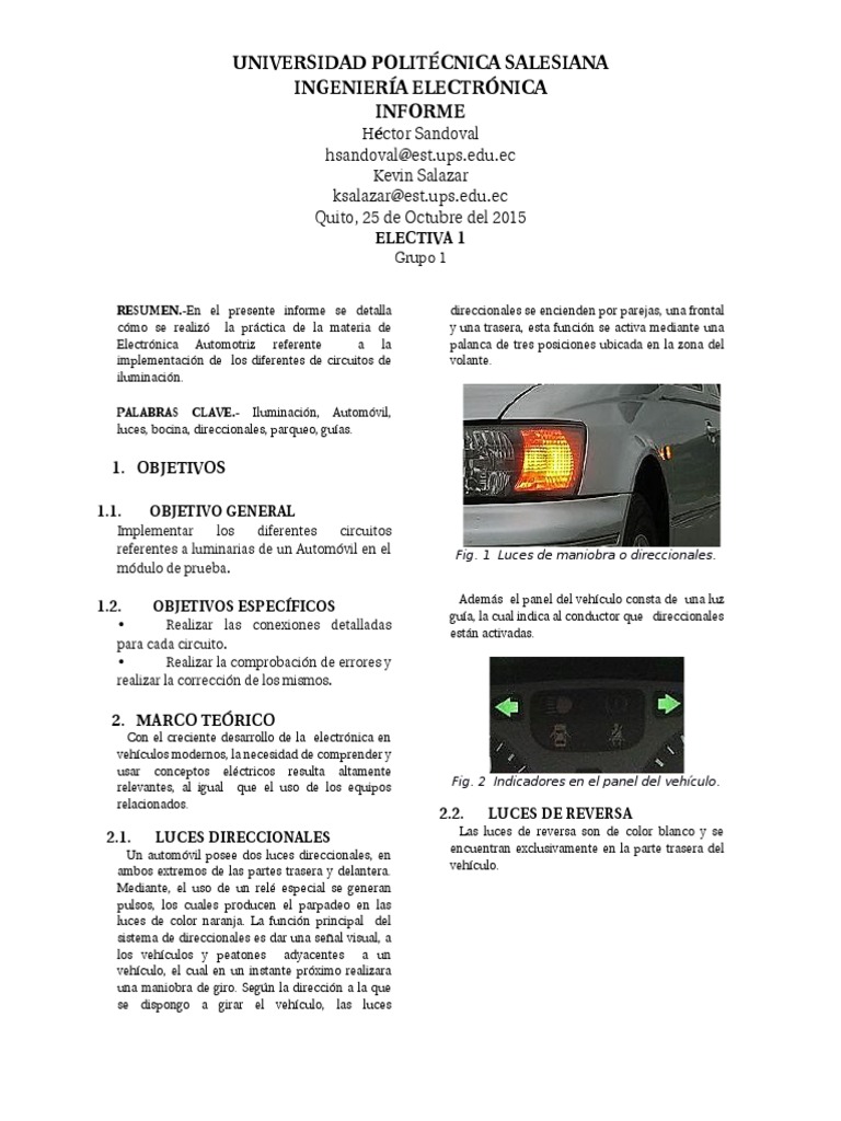 Sistema de Luces | PDF | Relé | Electromagnetismo