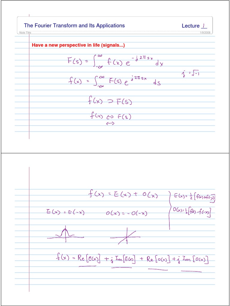 Fourier Transform Applications | PDF