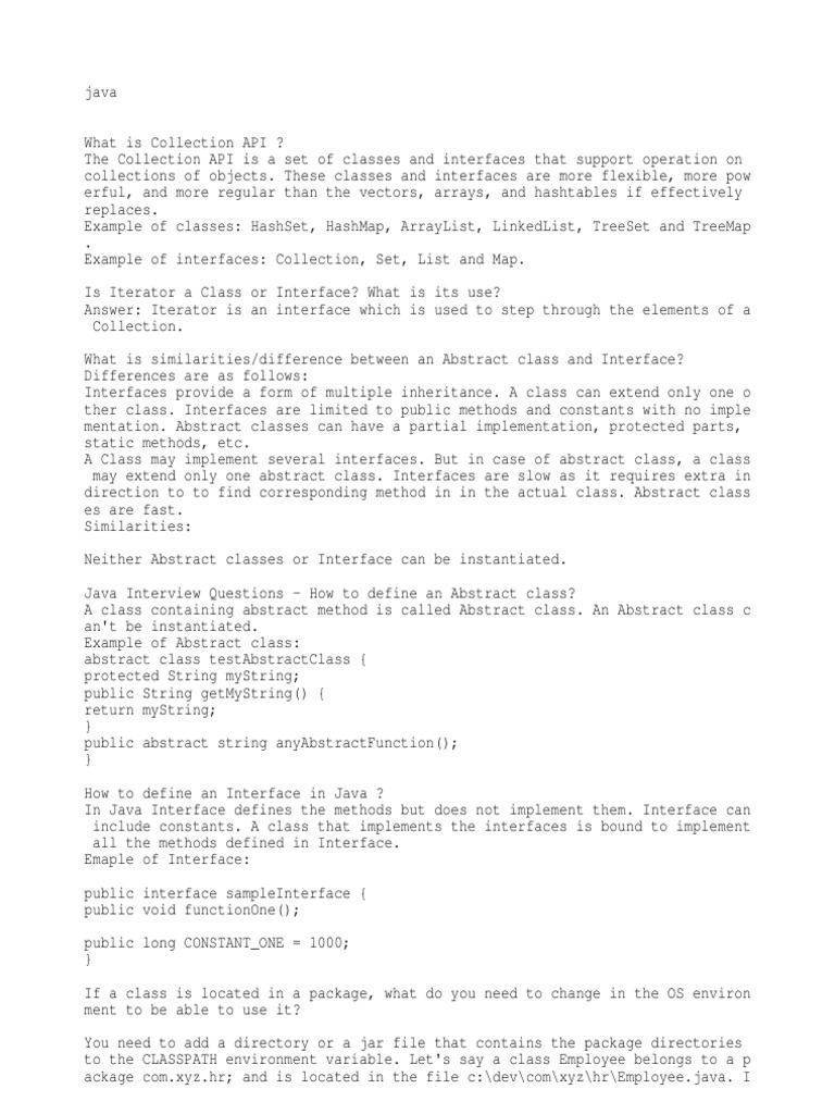 Java Pdf Class Computer Programming Application Programming Interface