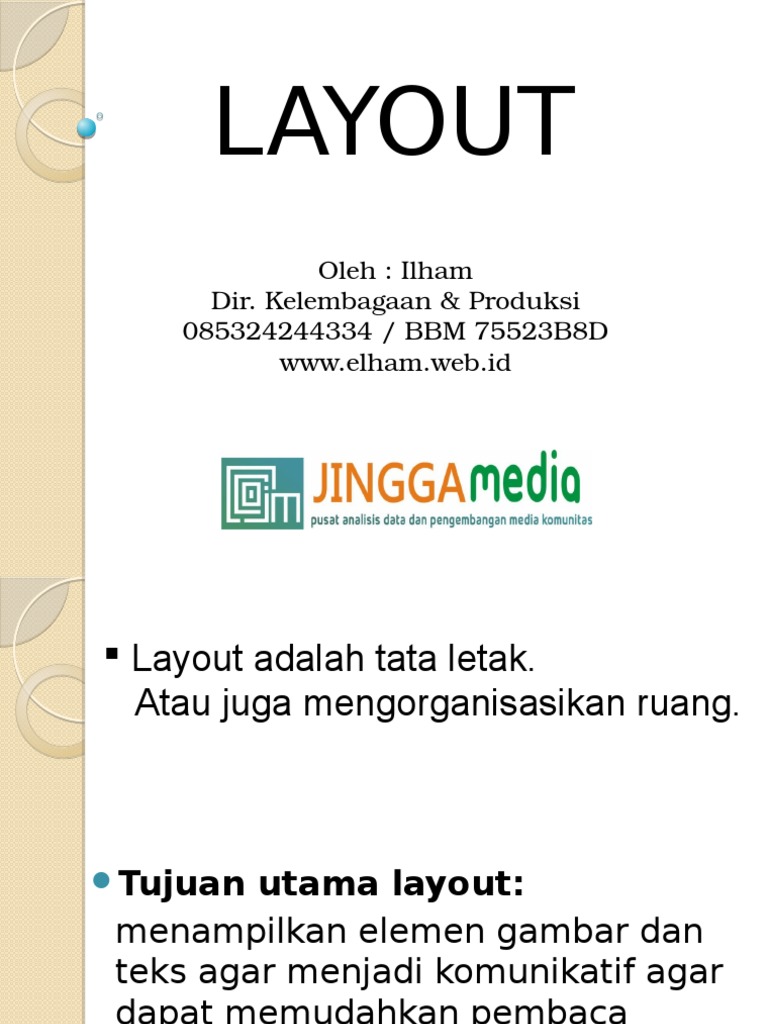 Presentasi Layout Majalah & Koran | PDF
