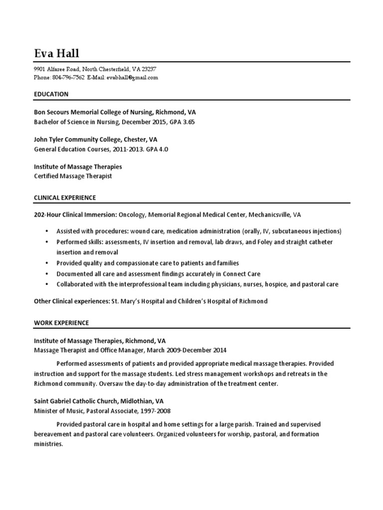 Resume - Eva Hall | PDF | Self-Improvement