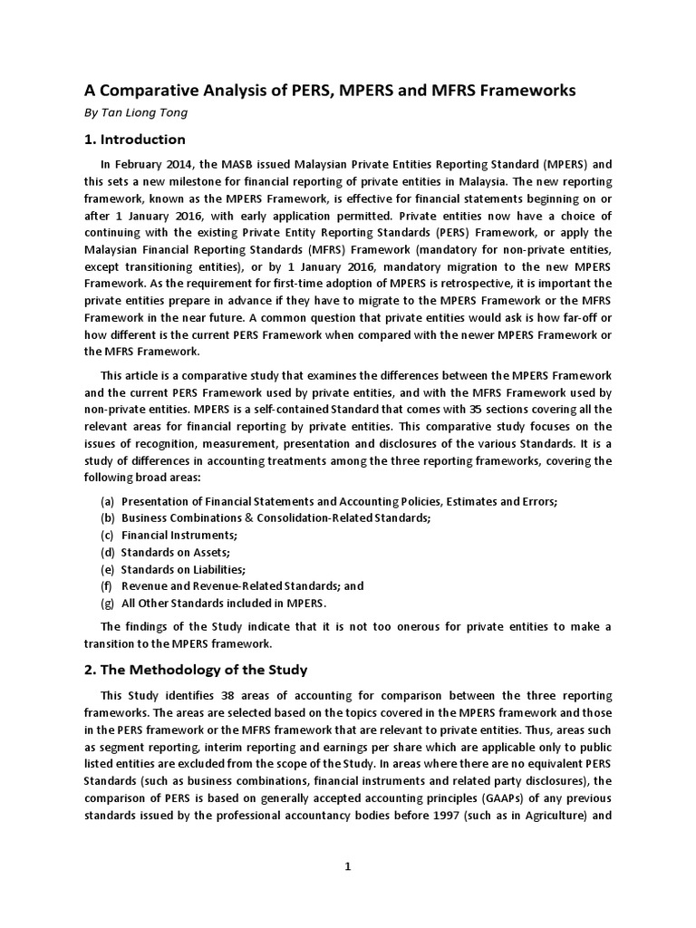MPERS Article - A Comparative Analysis of PERS MPERS and MFRS ...