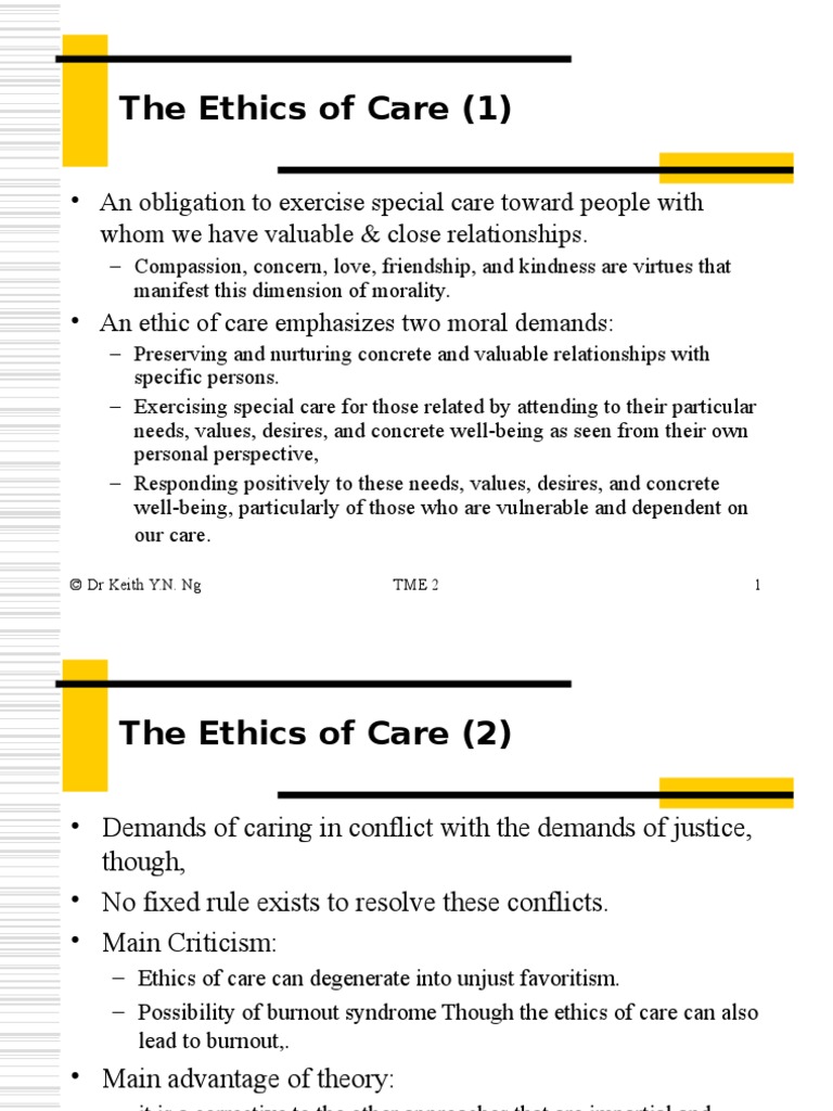 Ethics of care.ppt | Justice | Crime & Justice