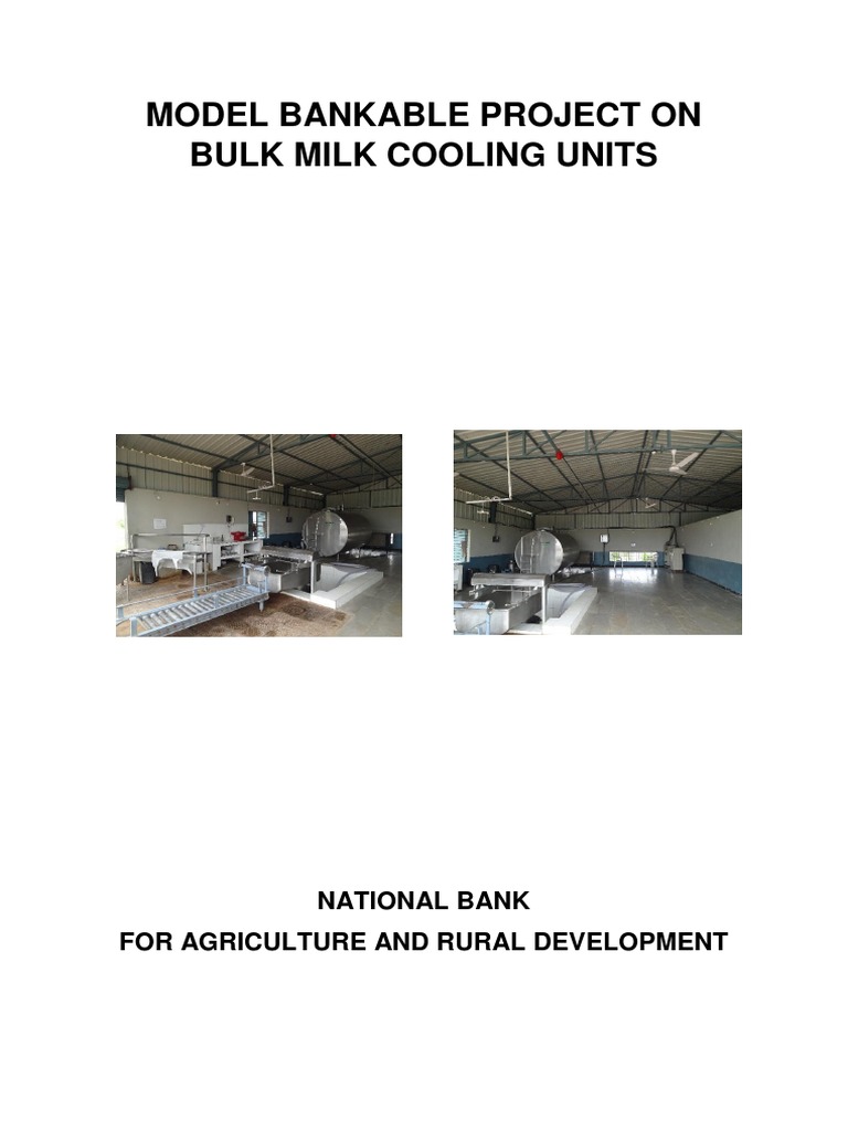Model Scheme On Bulk Milk Cooling Centers | PDF | Dairy | Milk