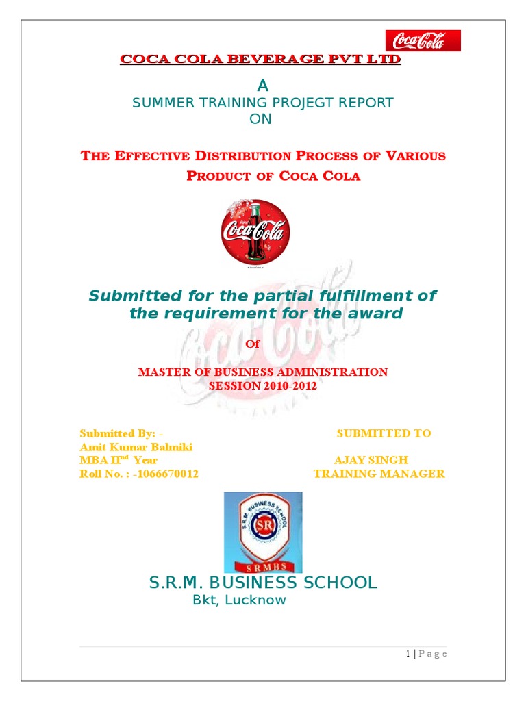 Reportcocacola | PDF