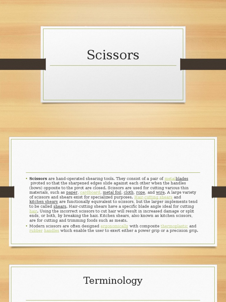 Scissors | PDF | Scissors | Cutting
