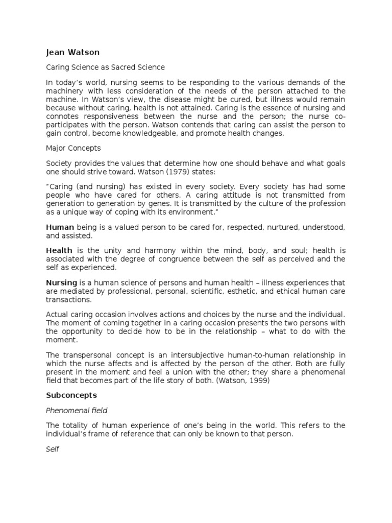 Nursing Theories Pdf Nursing Theory