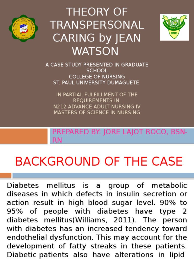 Transpersonal Caring | PDF | Diabetes Mellitus | Self