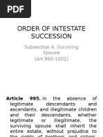 Testate and Intestate Succession | PDF | Intestacy | Civil Law (Common Law)