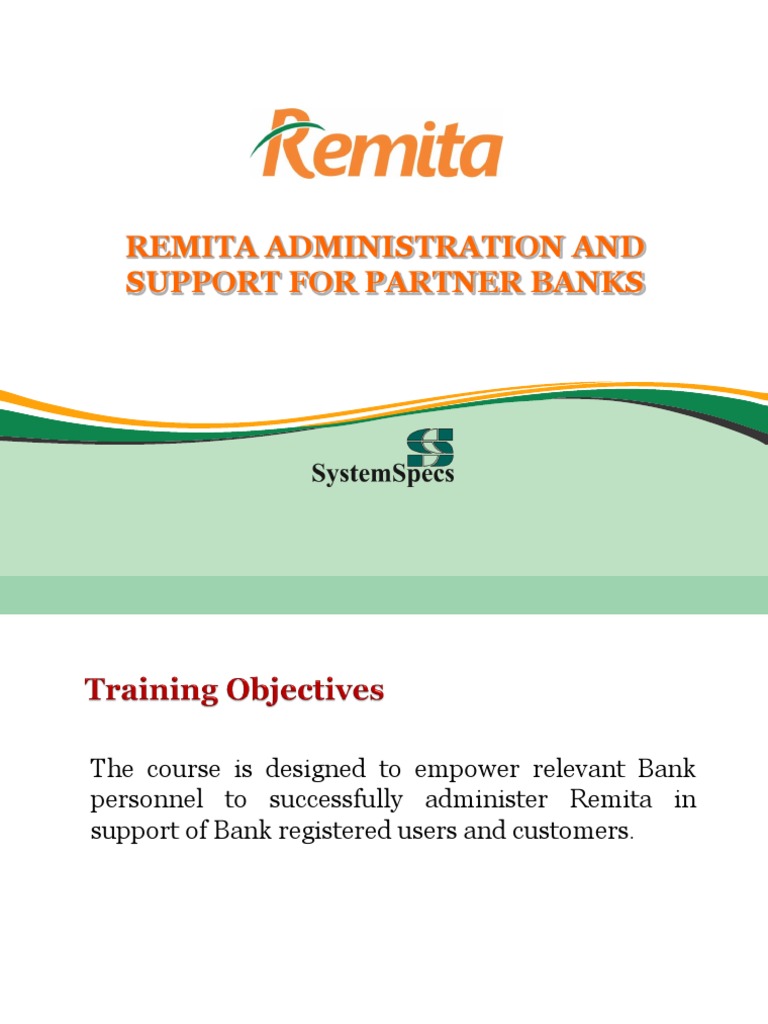 Remita Admin & Support Guide for Banks | PDF | Email | Debit Card