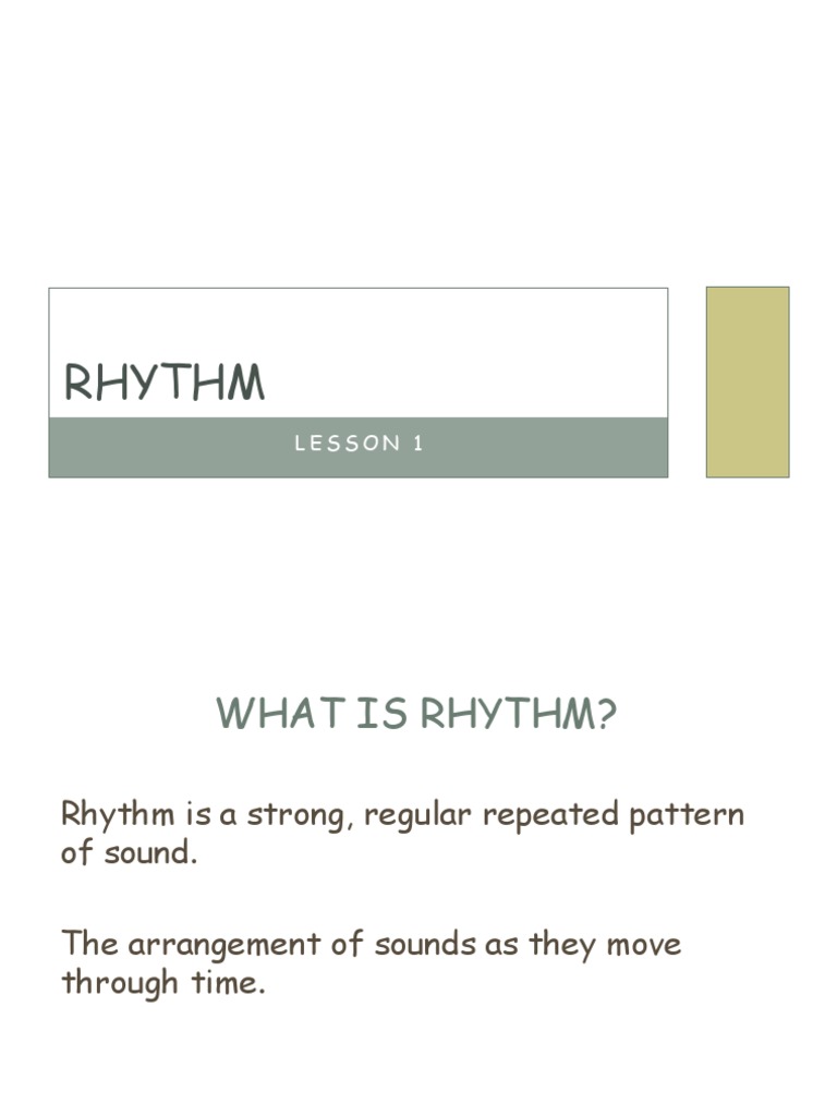 RHYTHM Powerpoint | PDF | Art