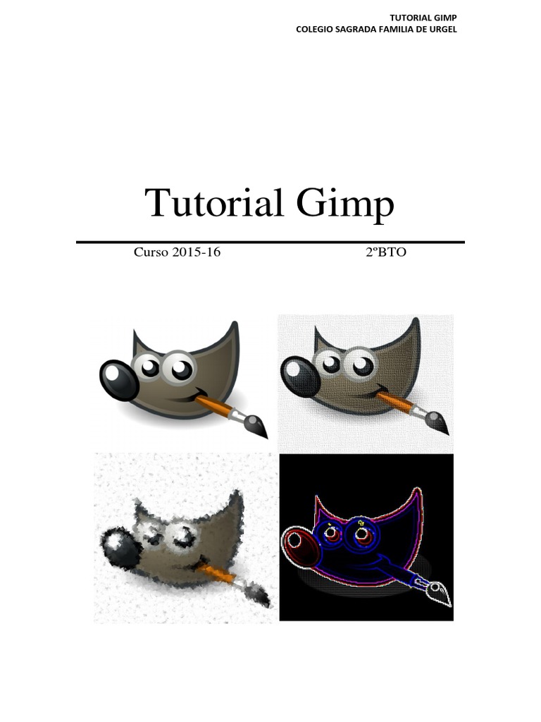 Tutorial GIMP para Estudiantes 2ºBTO | PDF | Software | Informática