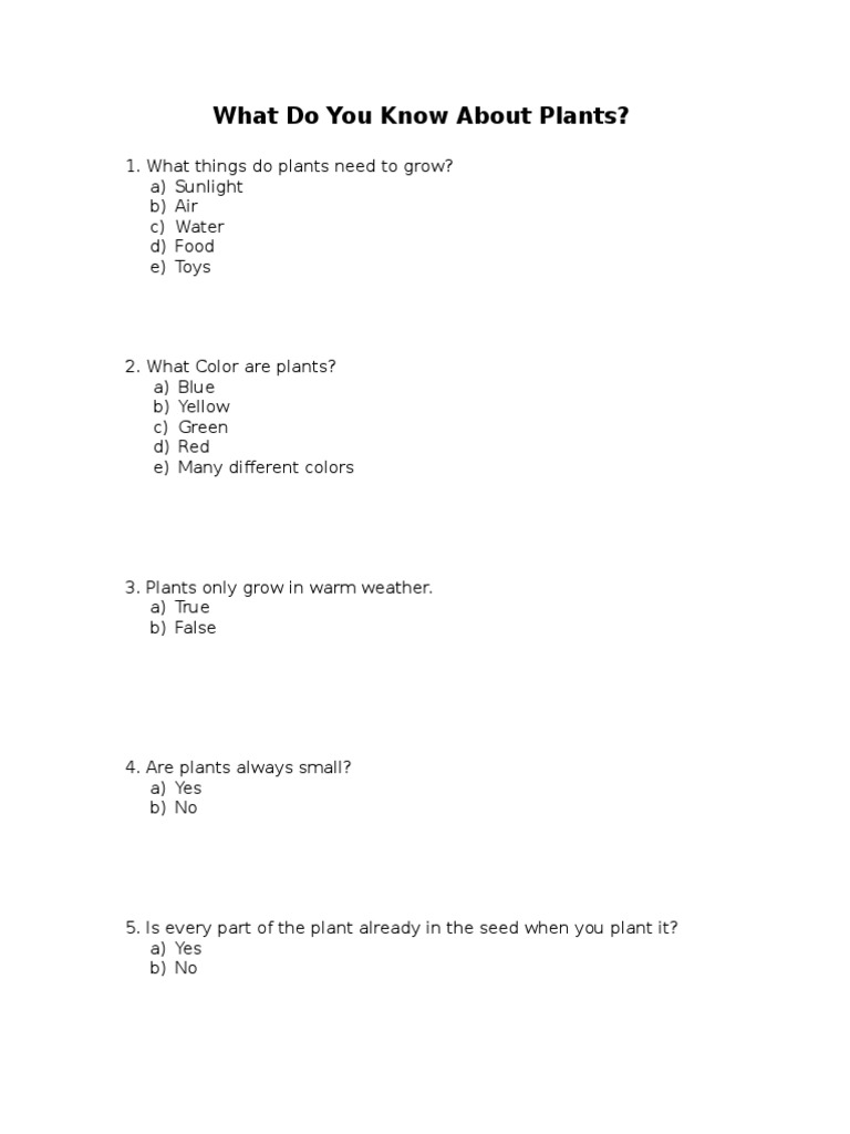 Essential Plant Growth Facts | PDF
