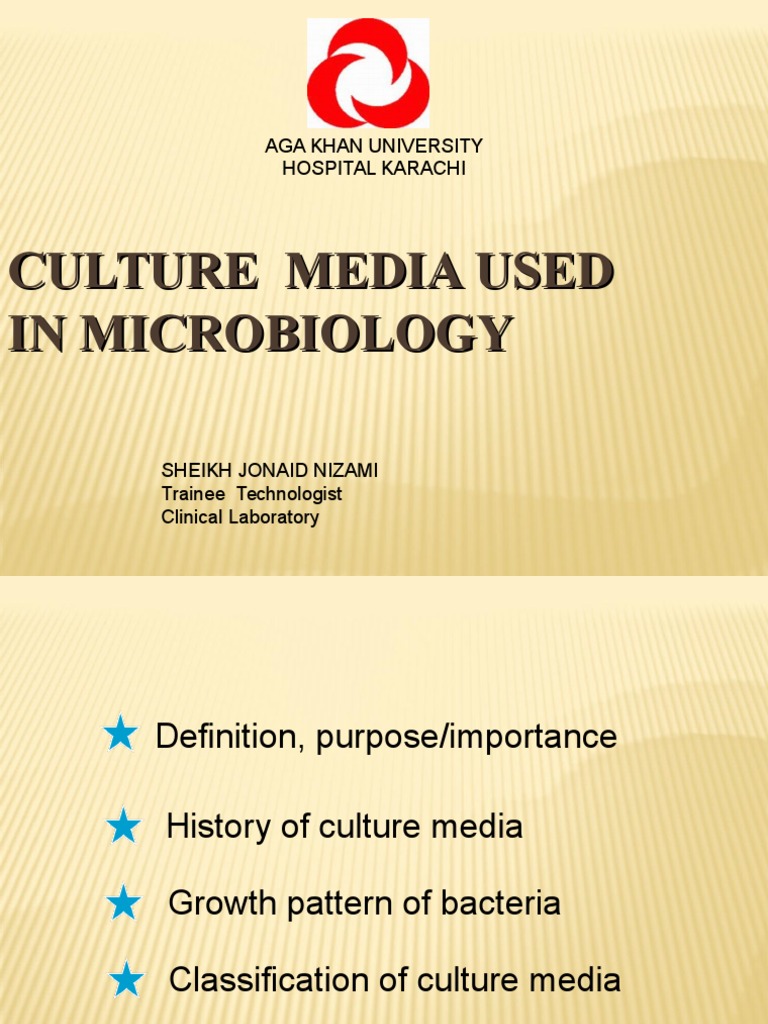 Culture Media | PDF | Growth Medium | Bacteria