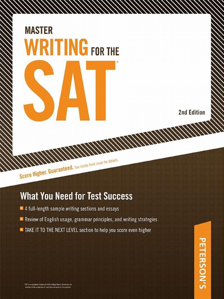 Master Writing For The SAT | PDF | Sat | Multiple Choice
