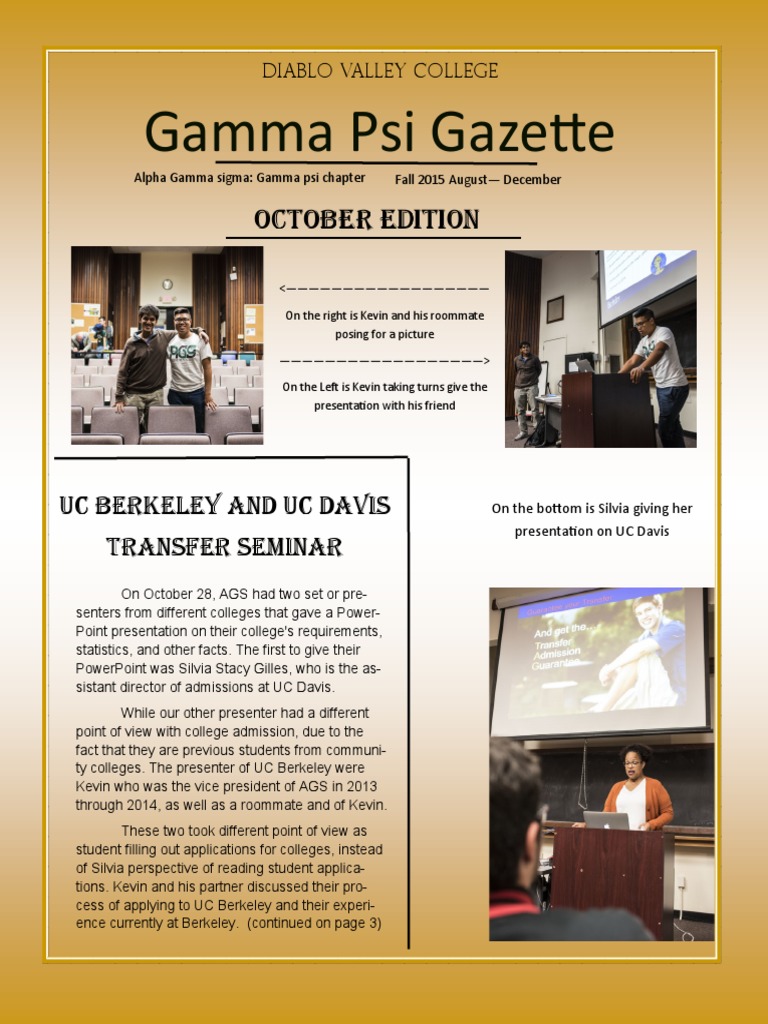 Gamma Psi Gazette: October Edition | PDF | Grading (Education ...