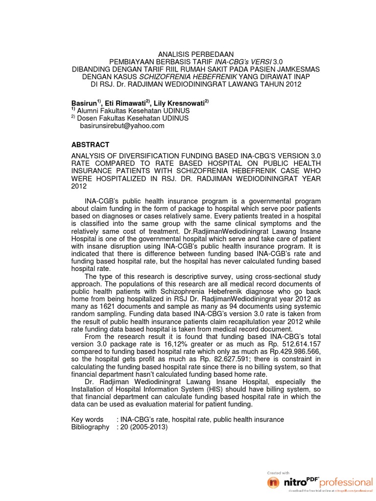 Sistem Informasi INA-CBGS | PDF