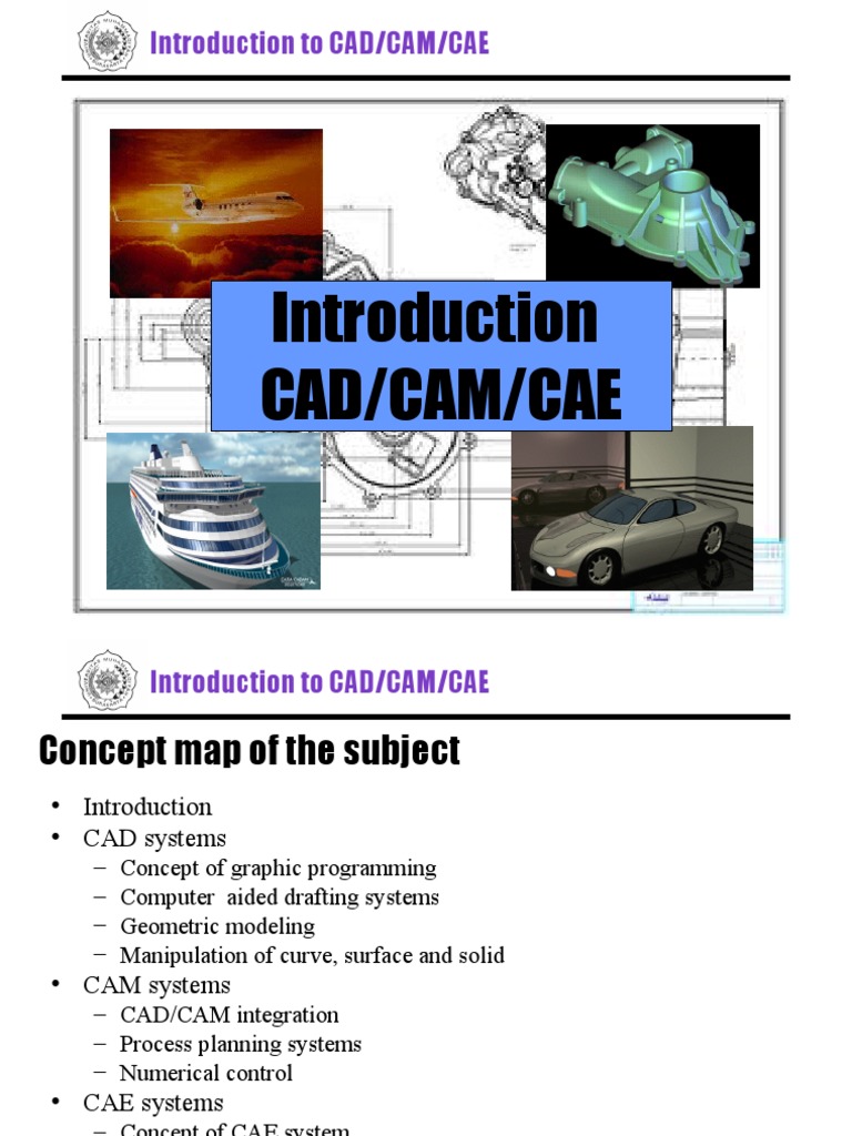 Introduction to CAD/CAM/CAE Systems | PDF