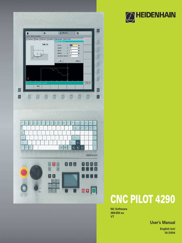 CNC Pilot 4290 PDF | PDF | Machining | Numerical Control