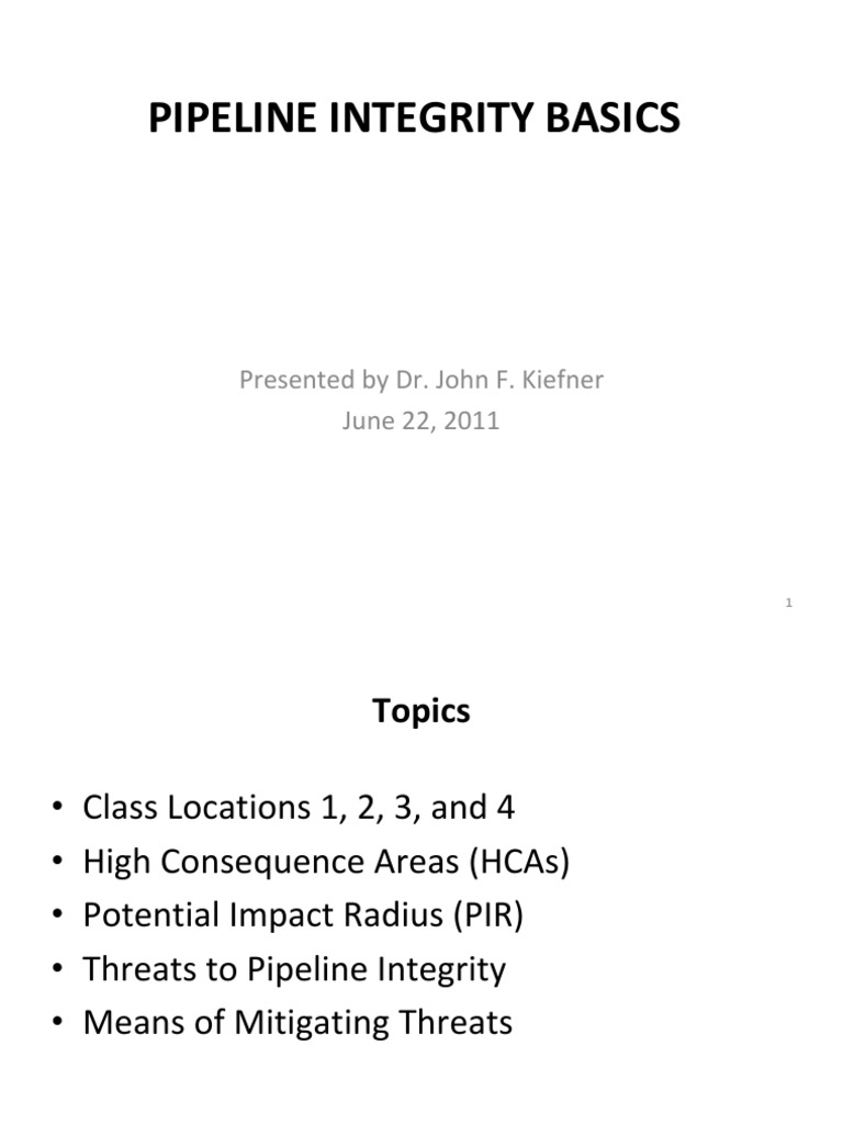 Pipeline Integrity Basics | PDF | Mechanical Engineering | Building ...