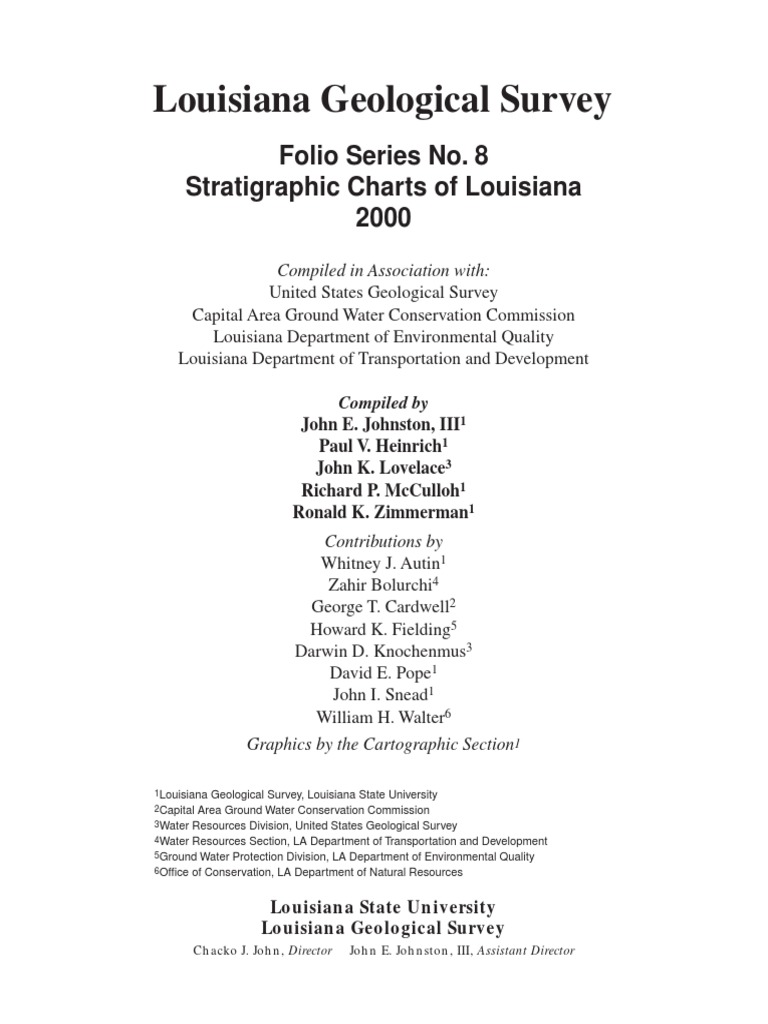 Strat Charts | PDF | Louisiana | Geology