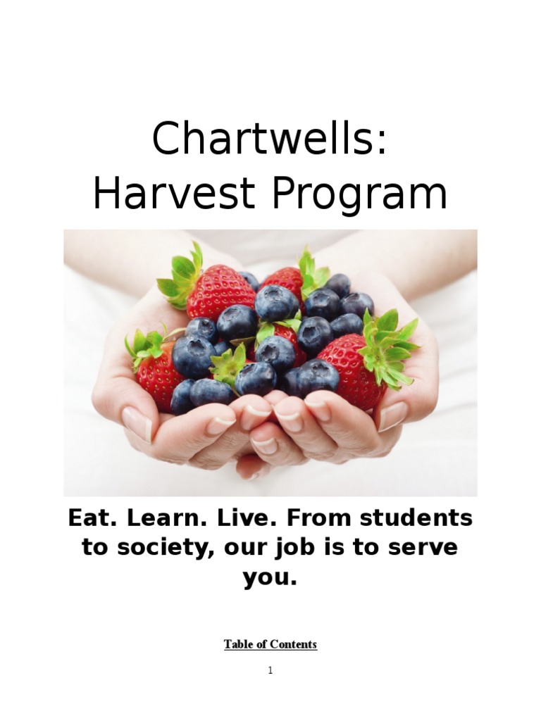 Chartwells Harvest Program | PDF | Hunger | Food Bank