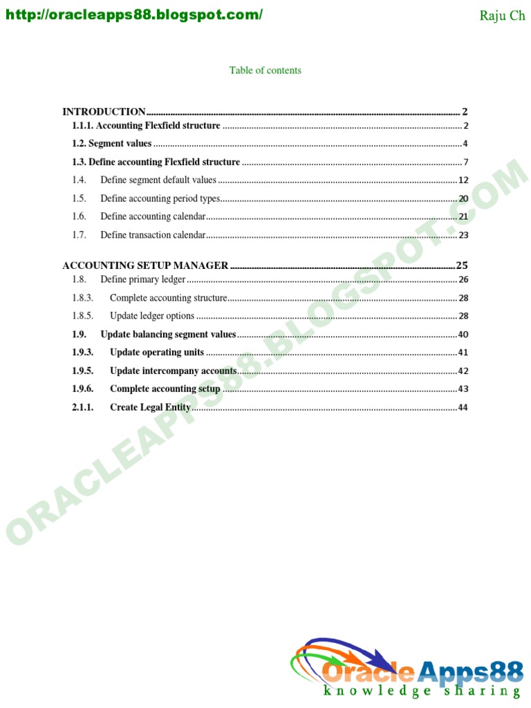 Oracle GL Setup and Configuration Guide | PDF | Debits And Credits ...