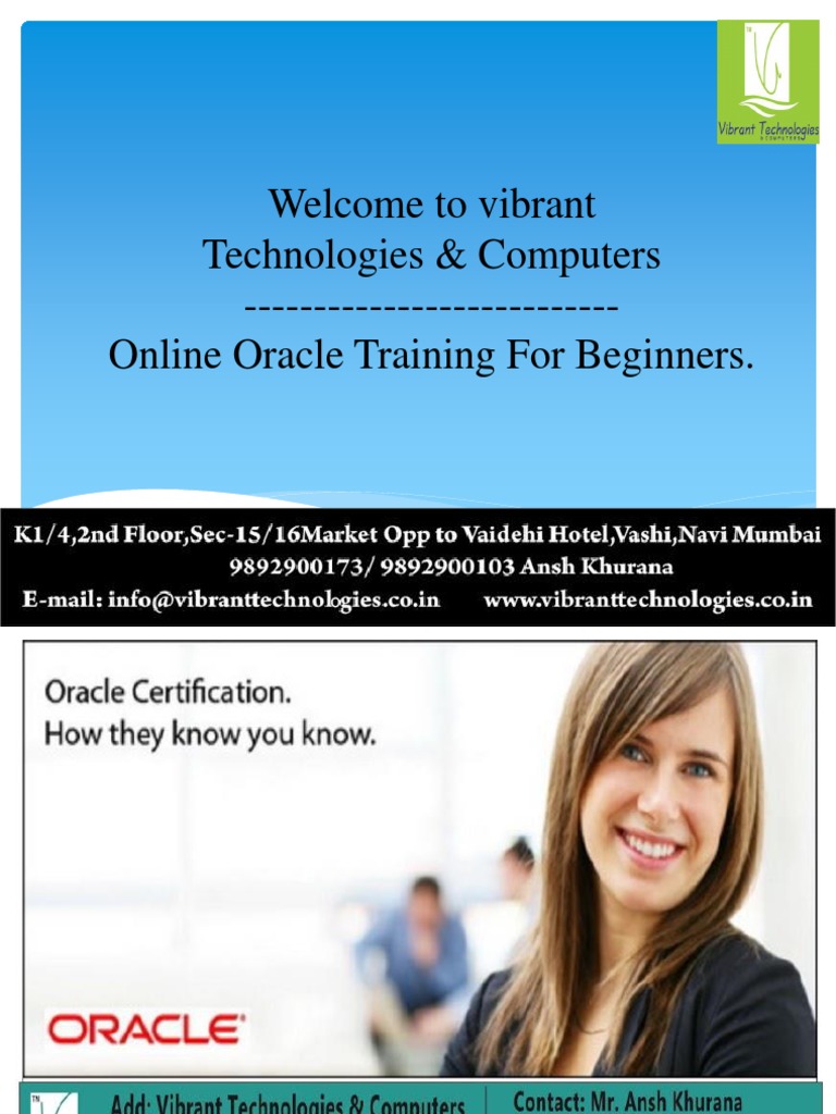 Online Oracle Training For Beginners | PDF | Oracle Database | Database ...