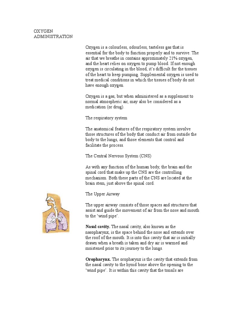 Oxygen Administration | PDF | Lung | Respiratory System