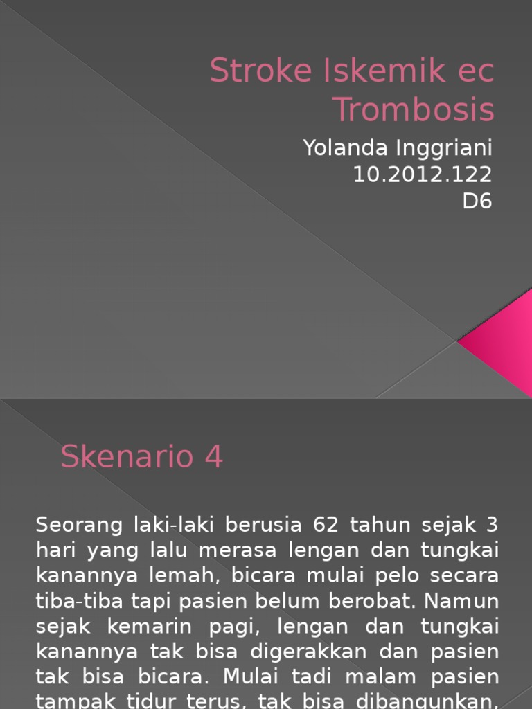 Stroke Iskemik | PDF