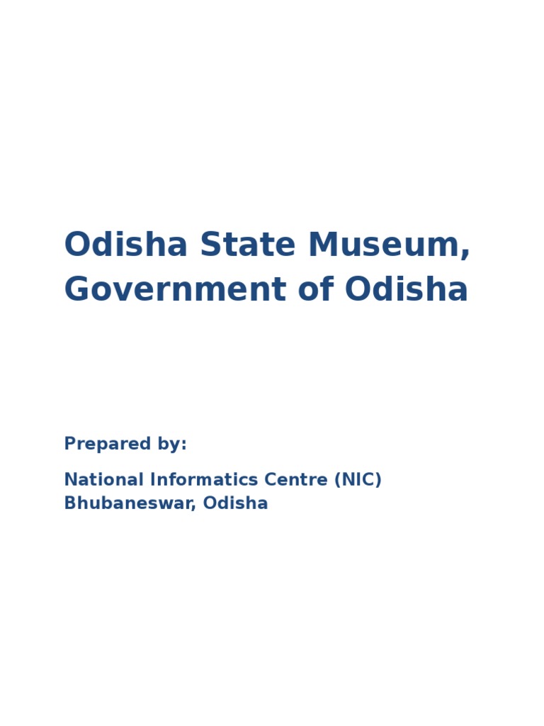 Odisha State Museum Overview and Resources | PDF | Websites | Museum