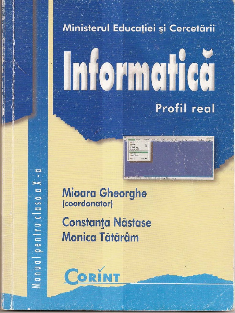 Manual Informatica Clasa A X A SN | PDF