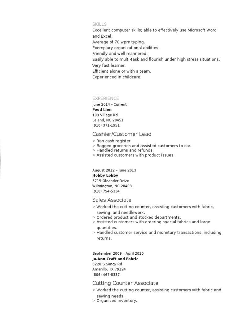 Customer Service Skills and Experience | PDF