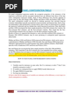 Panel ARDL Second Generation Technique | PDF