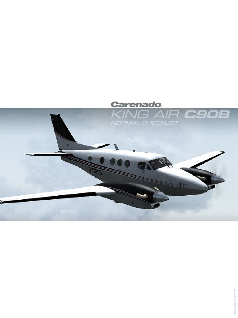 C90B Normal Checklist | PDF | Flap (Aeronautics) | Aerospace Engineering