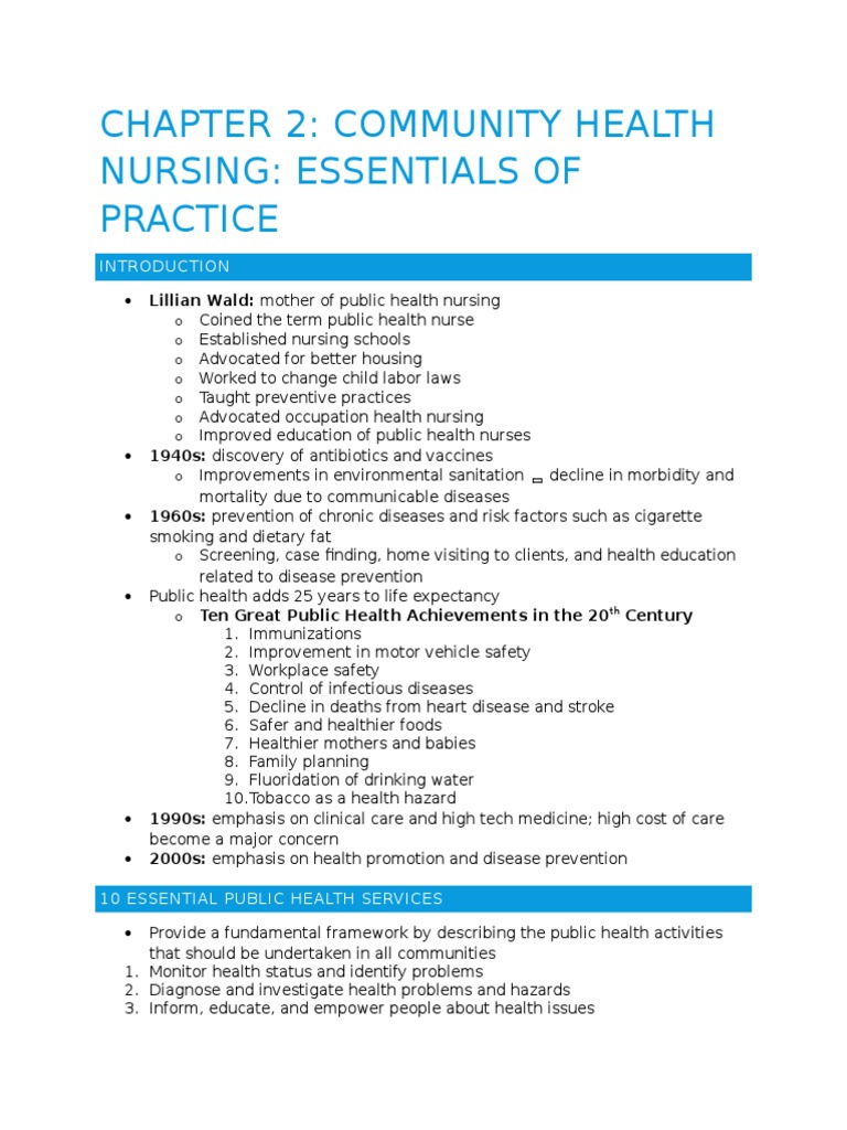 Community As Partner - Chapter 2 | PDF | Public Health | Nursing