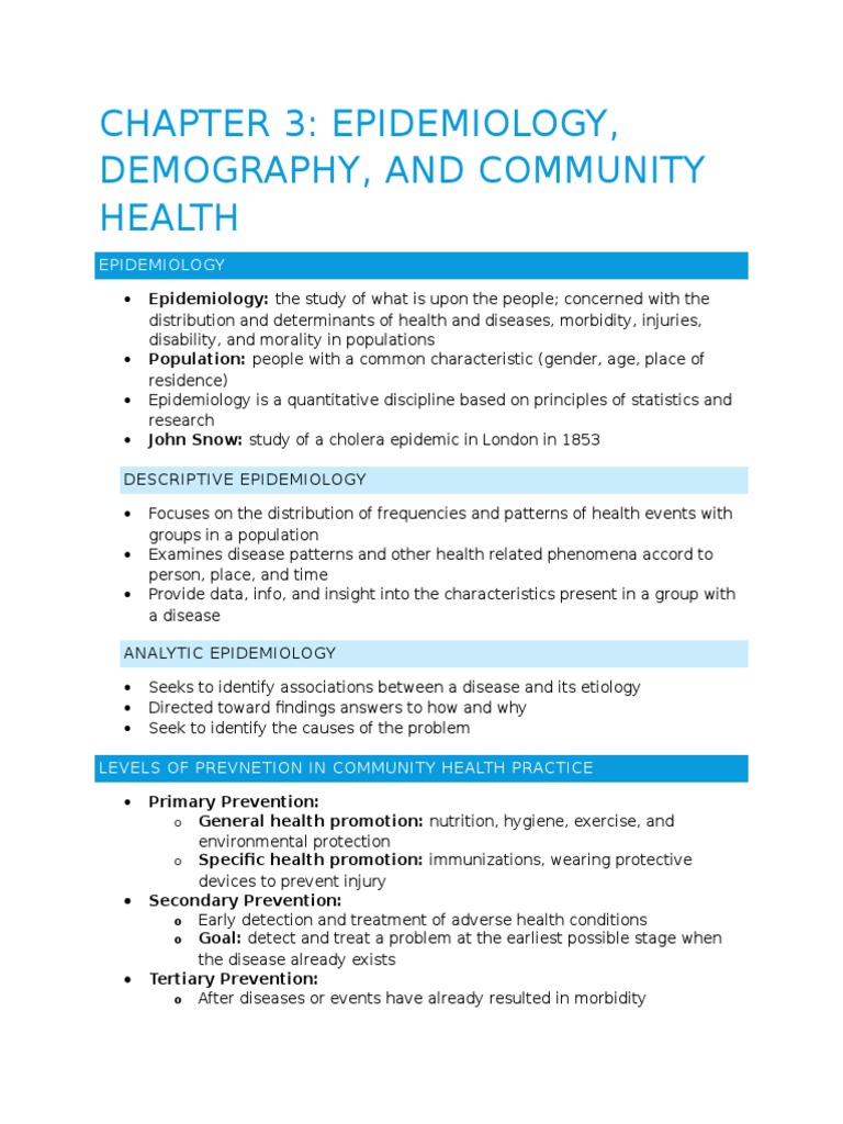 Community As Partner - Chapter 3 | PDF | Epidemiology | Sensitivity And ...