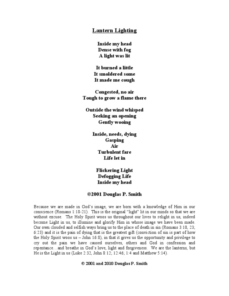 Lantern Lighting | PDF