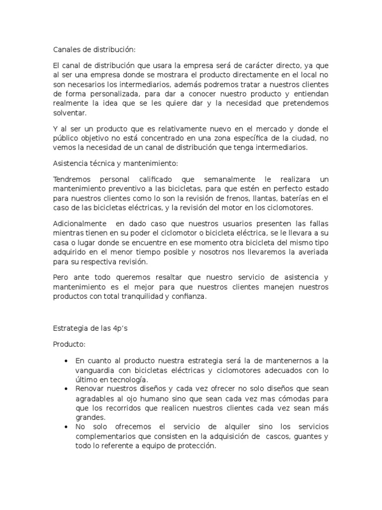 Estrategia de Distribución Directa y 4P's | PDF | Distribución ...