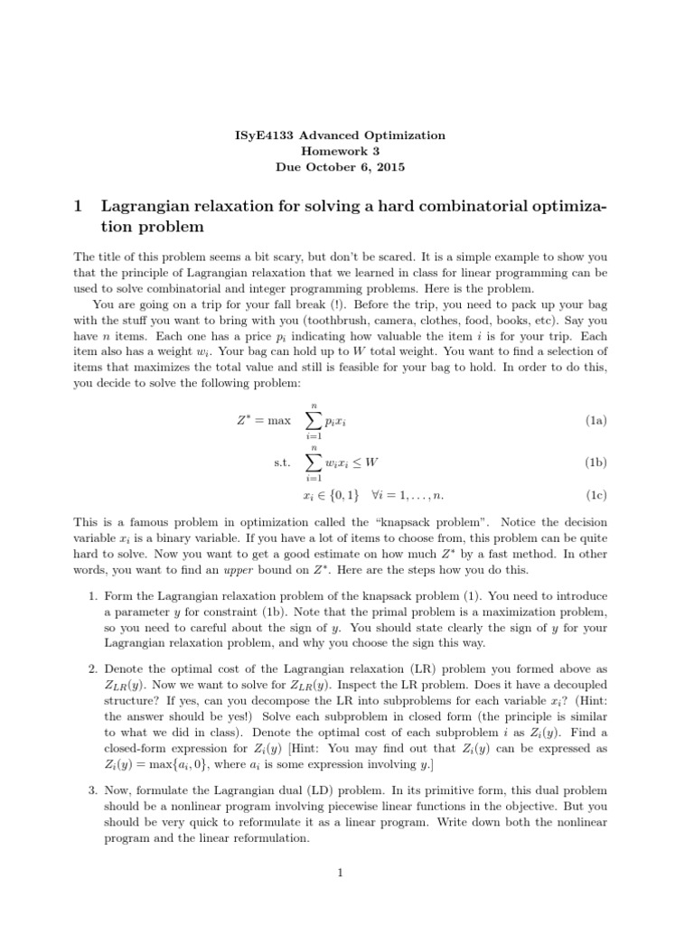 Advanced Optimization | PDF | Linear Programming | Mathematical Optimization