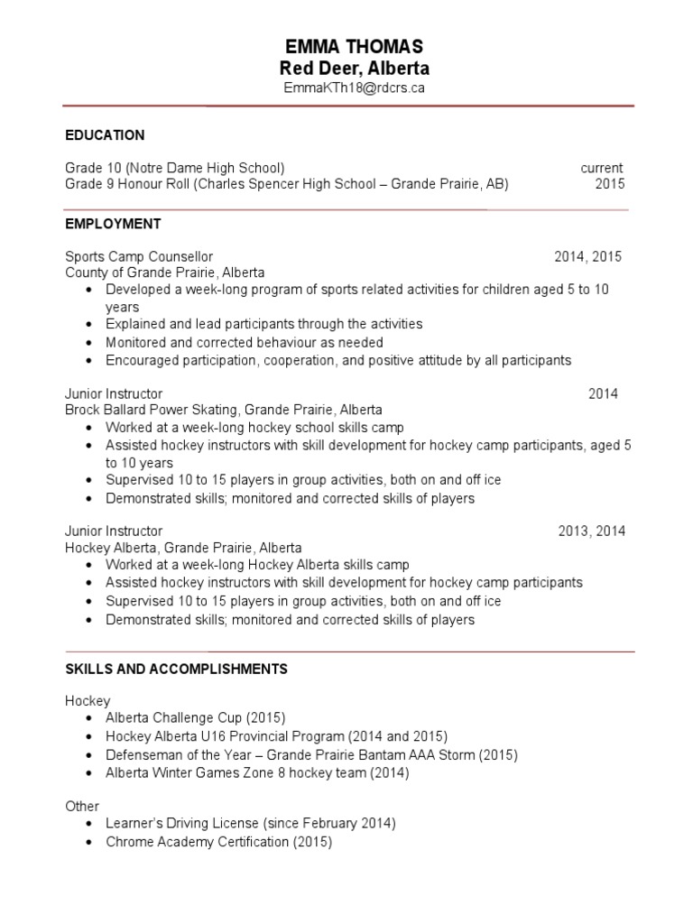 Emma Resume | PDF