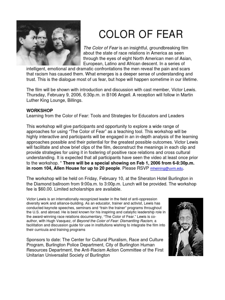 The Color of Fear Is An Insightful, Groundbreaking Film | PDF