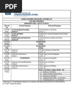 CS December 2025 Exam Timetable | PDF | Business | Corporations