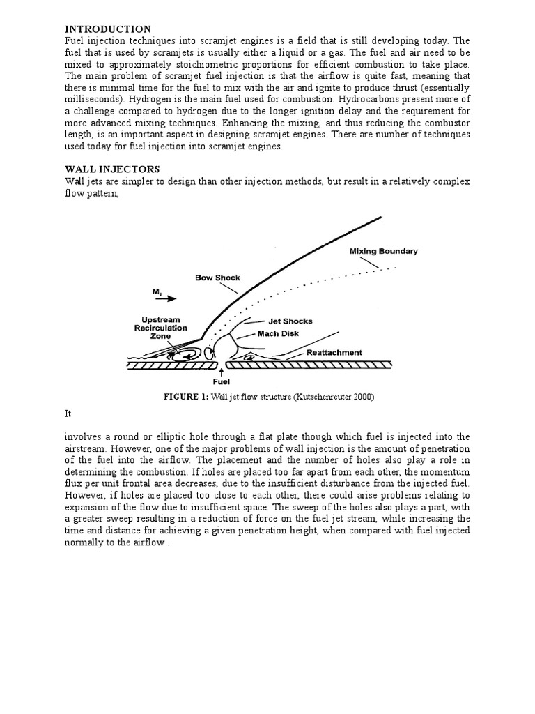 FIGURE 1: Wall Jet Flow Structure (Kutschenreuter 2000) | PDF | Fuel ...