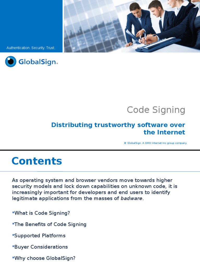 Code Signing Channel Presentation | PDF | Public Key Certificate ...