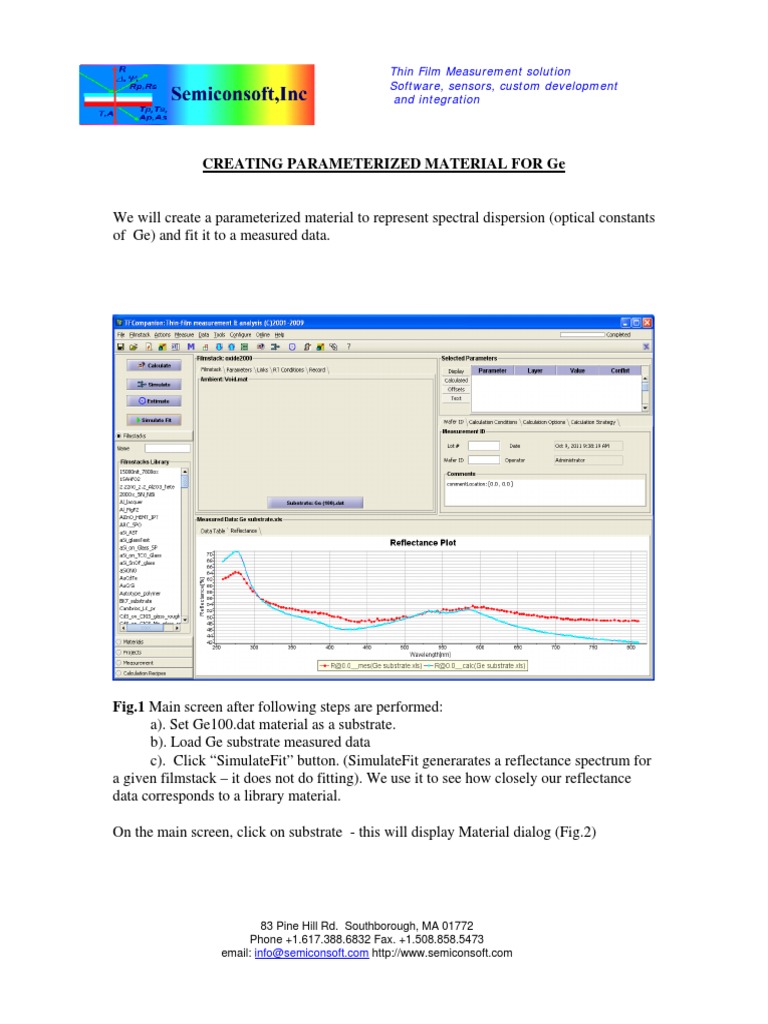 Parameterized Ge Material Creation Guide | PDF